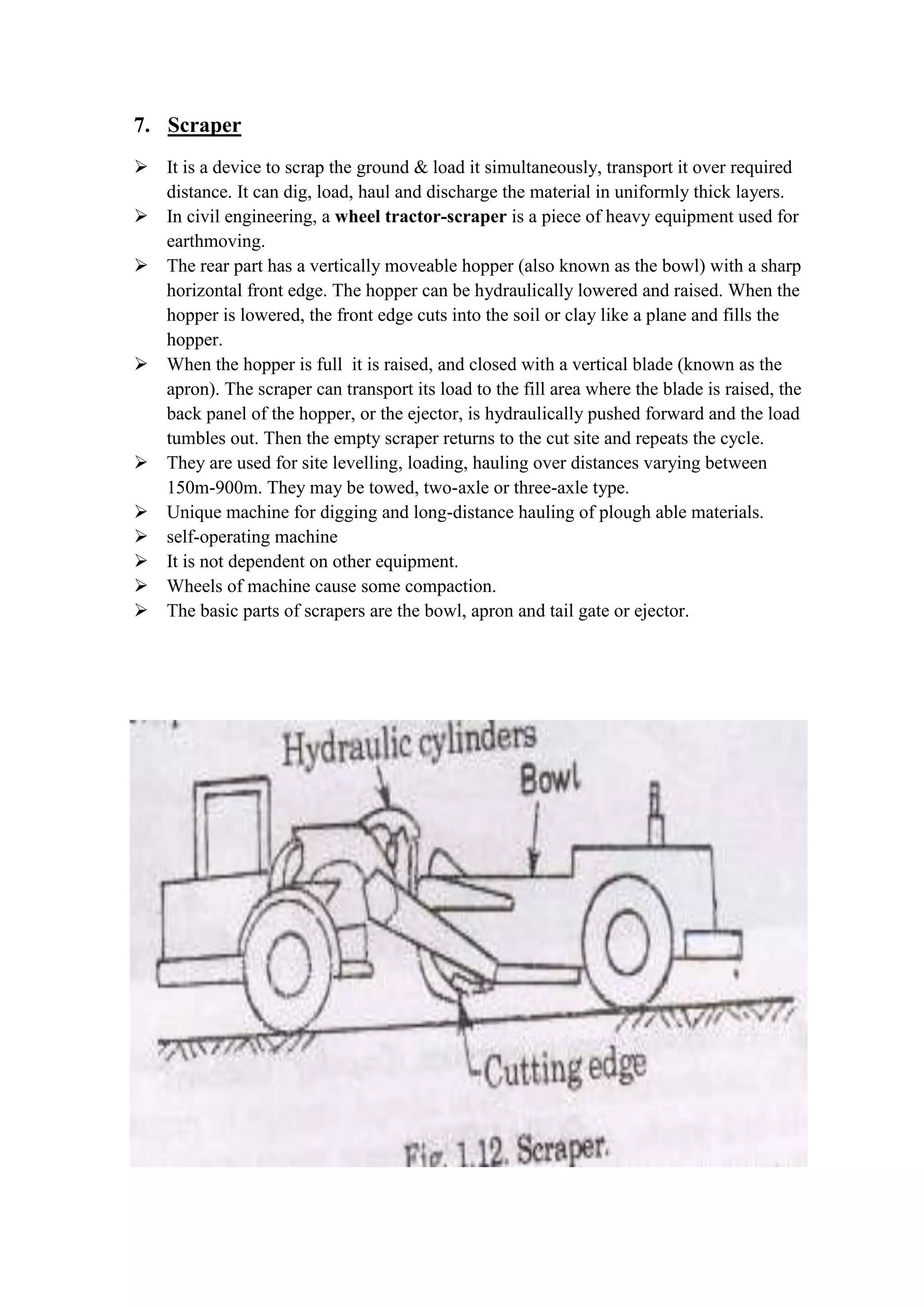 Construction equipments - Introduction and Classification | DOCX