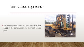 Construction Equipments | PPTX