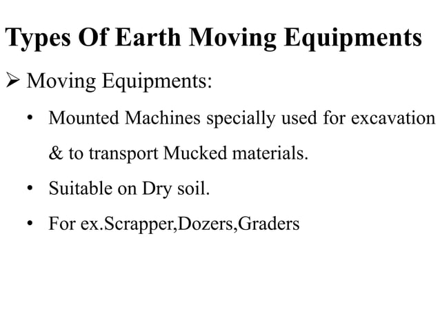 Modern Construction equipments (dozers & power shovels) | PPTX