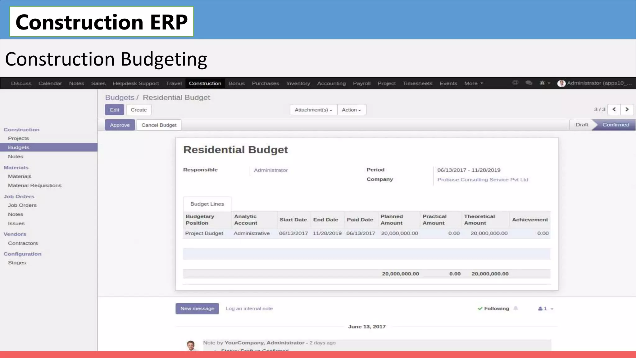 Construction erp | PPTX