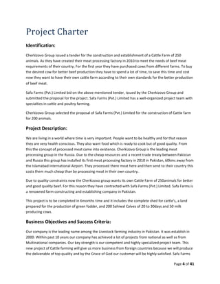 Construction & esstablishment of cattle farm project report. | DOC