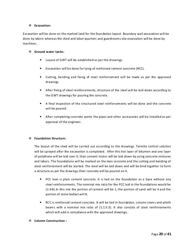 Construction & esstablishment of cattle farm project report.