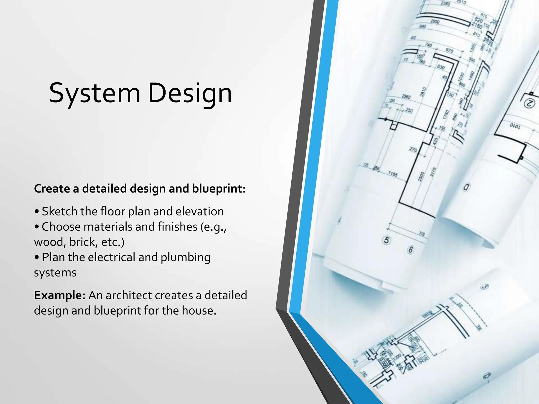 Construction Example Sdlc House Building Example Ppt