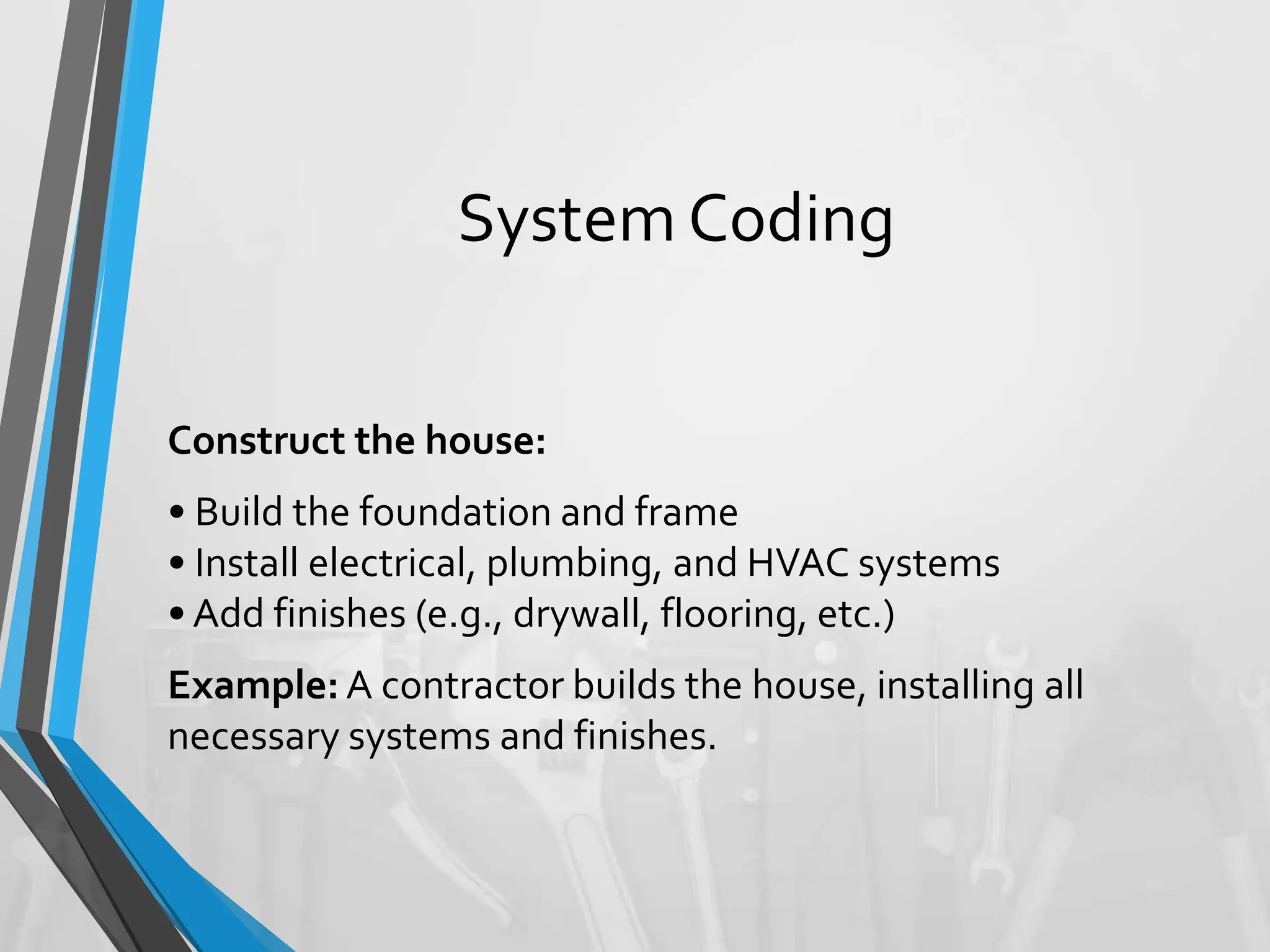 Construction_Example_SDLC house building example | PPTX