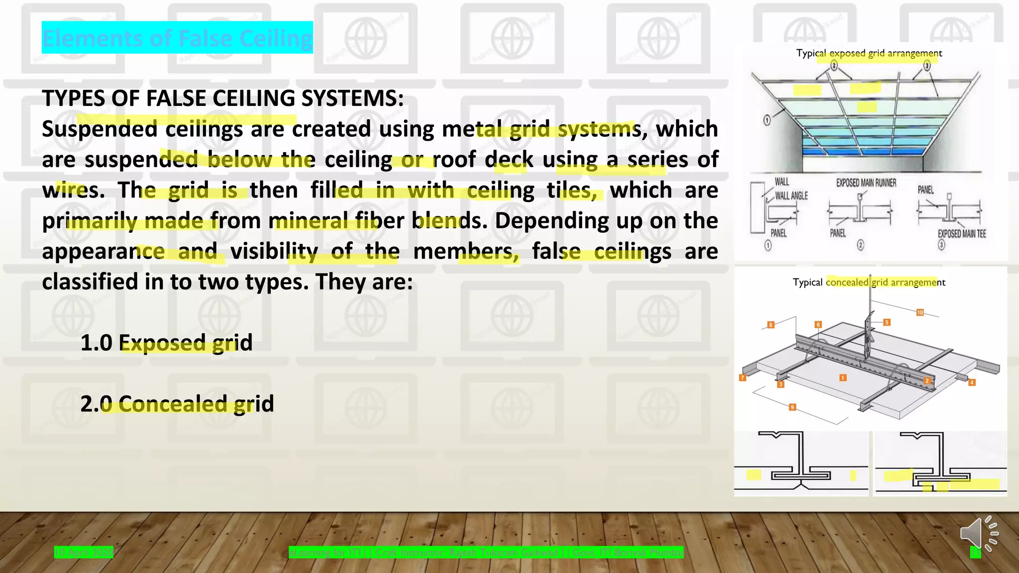 Construction false ceiling | PDF