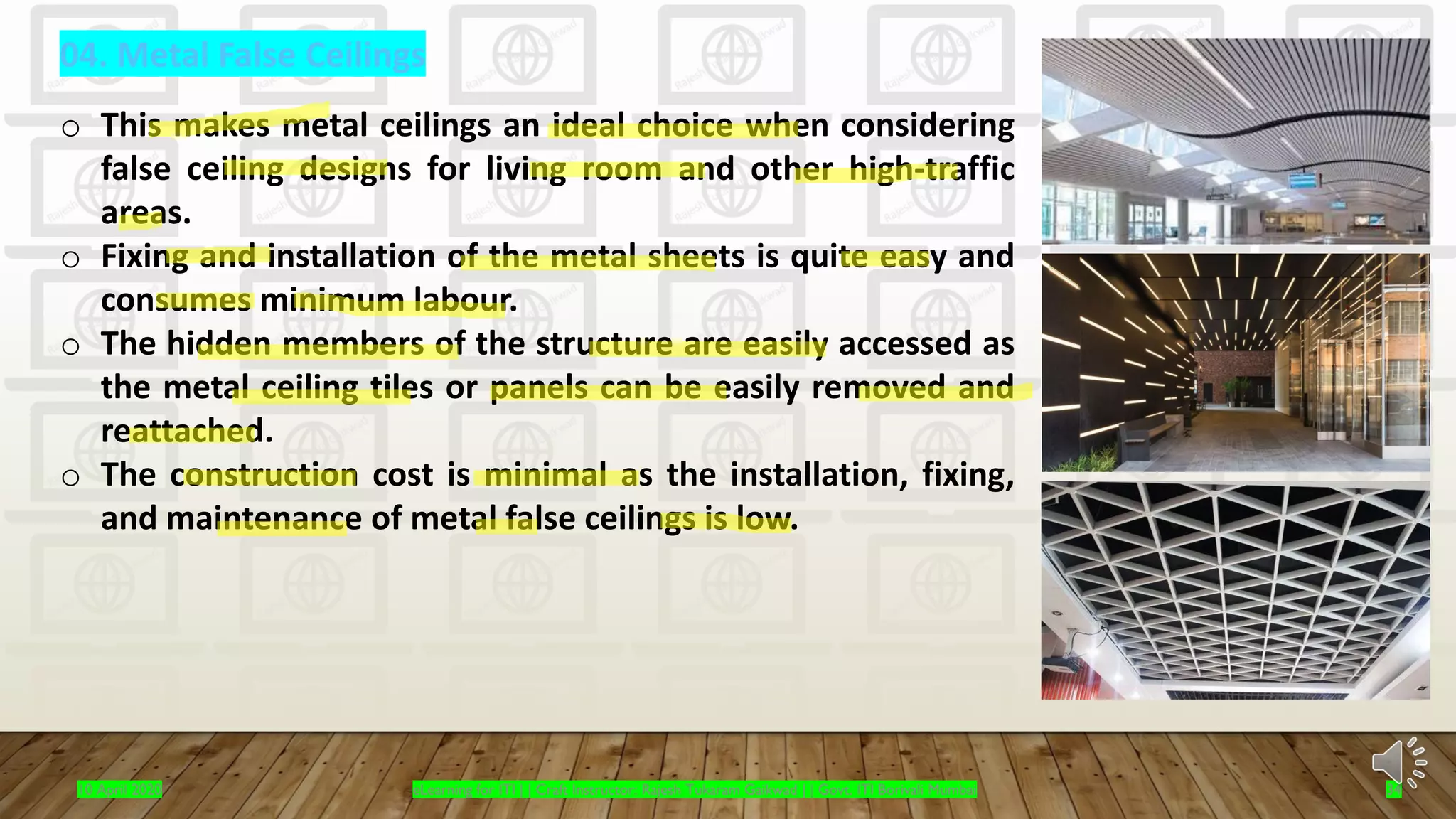 Construction false ceiling | PDF