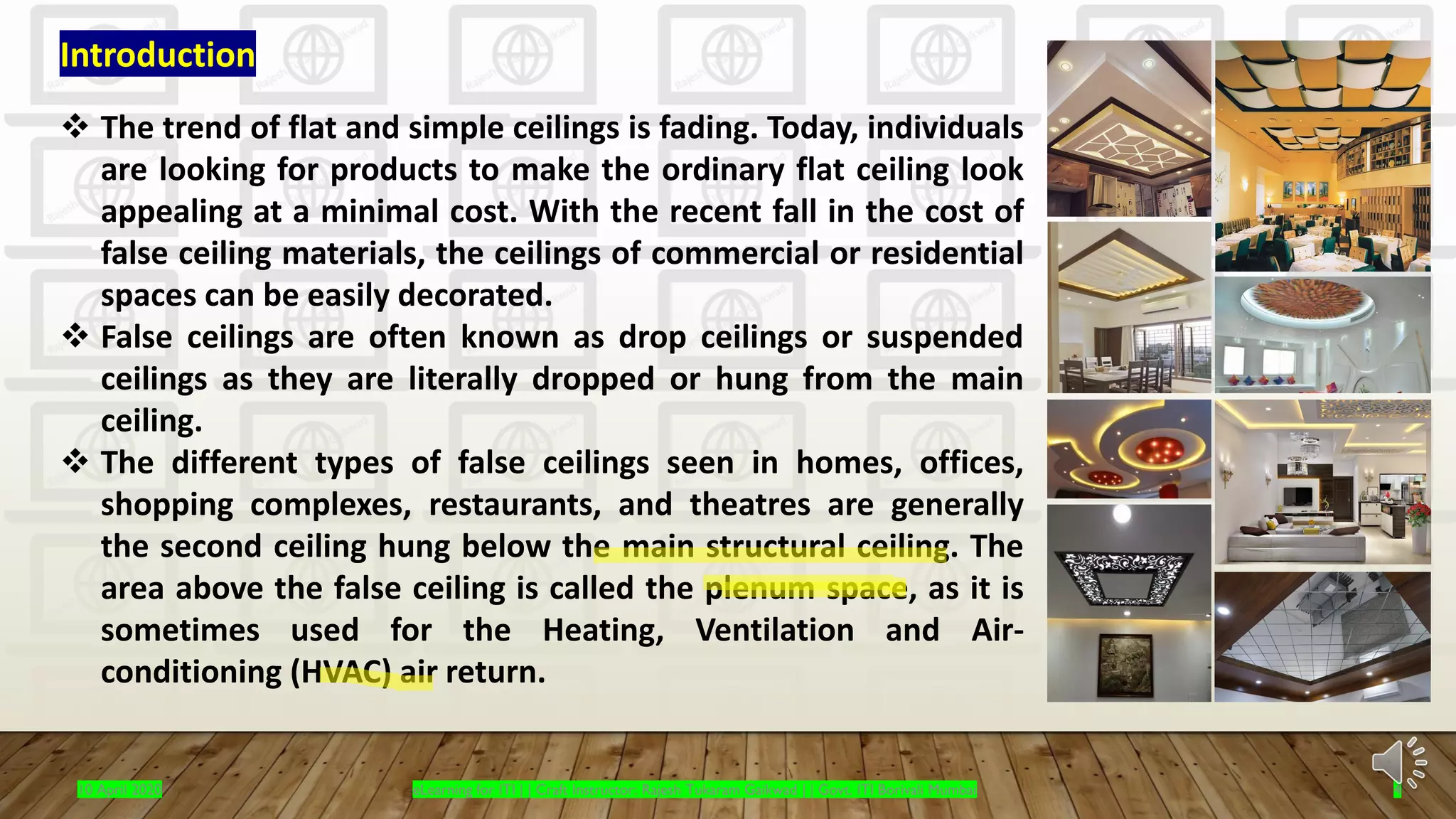 Construction false ceiling | PDF