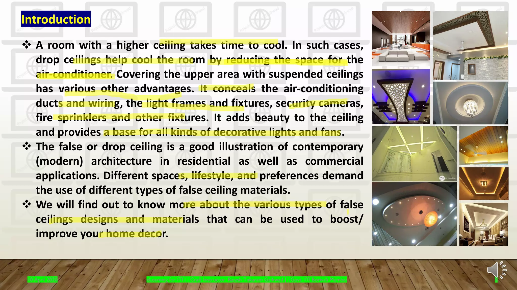 Construction false ceiling | PDF