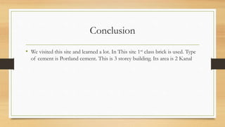 Constructions & Graphics: Visit To Construction Site | PPT