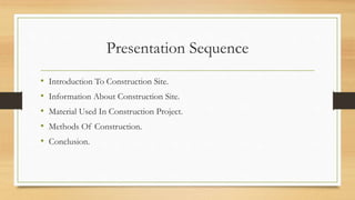 Constructions & Graphics: Visit To Construction Site | PPTX ...