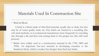 Constructions & Graphics: Visit To Construction Site | PPT