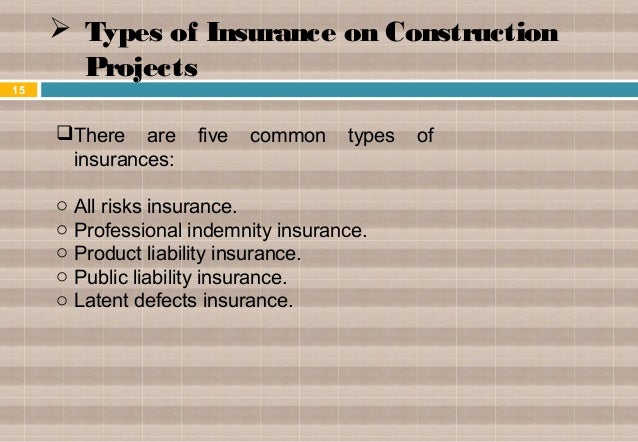 Types Of Construction Insurance – OHYDHC