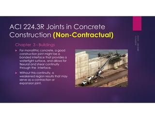 Construction joints | PDF