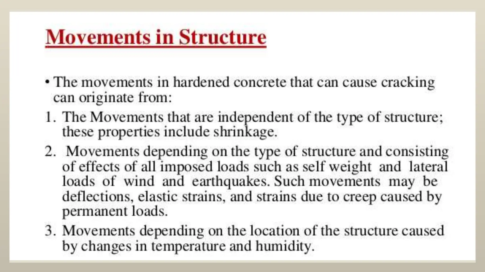 construction joints in architecture - construction | PPTX