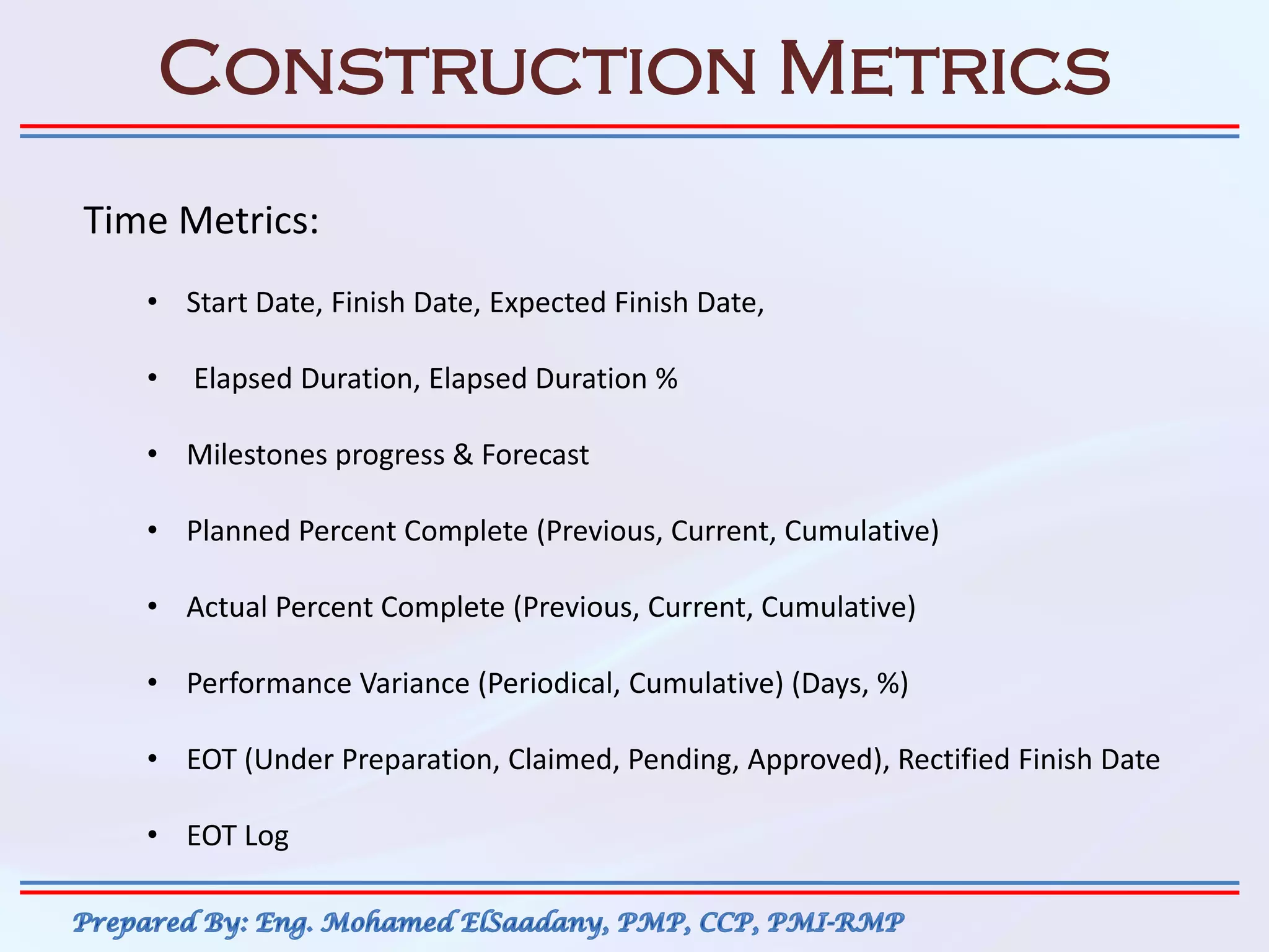 Construction KPIs & Dashboards | PDF