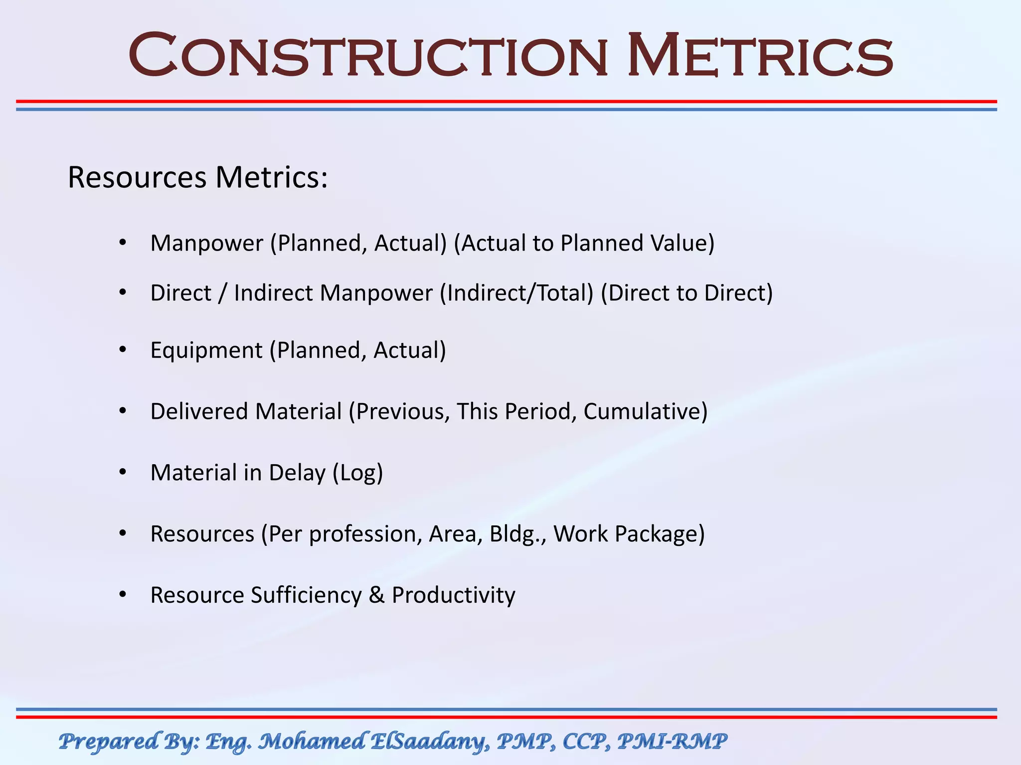 Construction KPIs & Dashboards | PDF