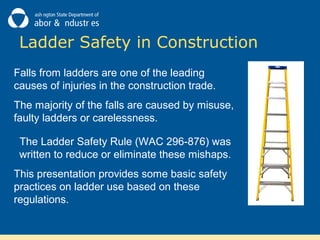 Construction laddersafety | PPT