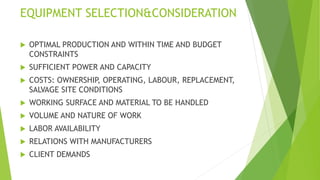 Construction machinery | PPTX