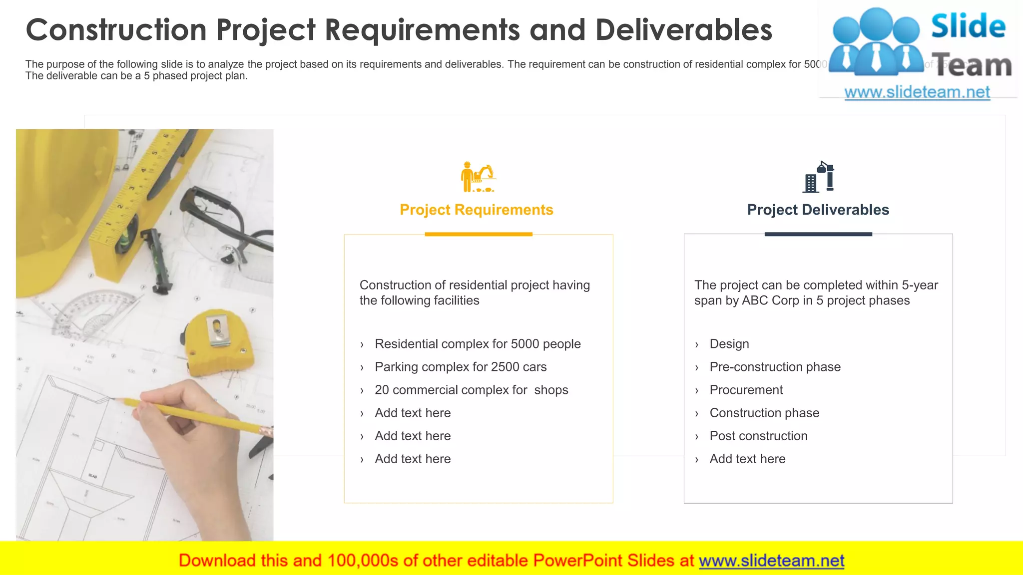 Construction Management PowerPoint Presentation Slides | PDF