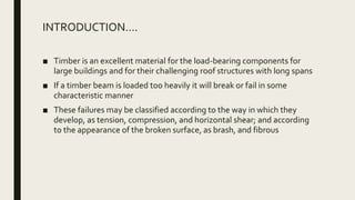 Timber beam failure | PPTX