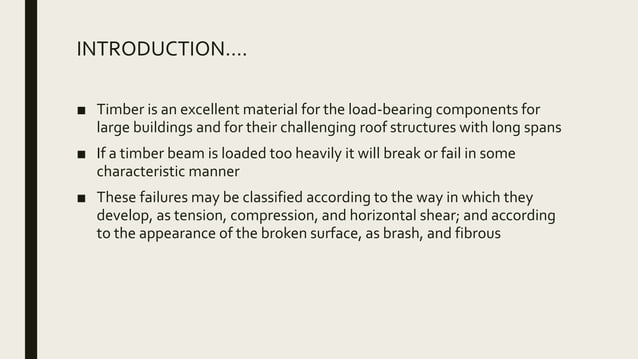 Timber beam failure | PPTX | Woodworking | Arts and Crafts