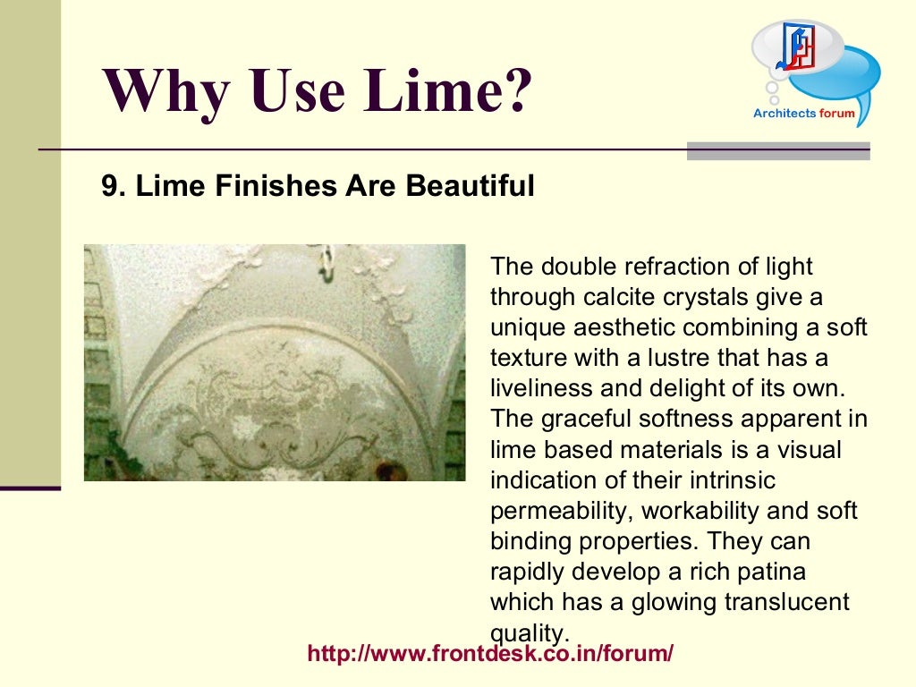 Construction material lime