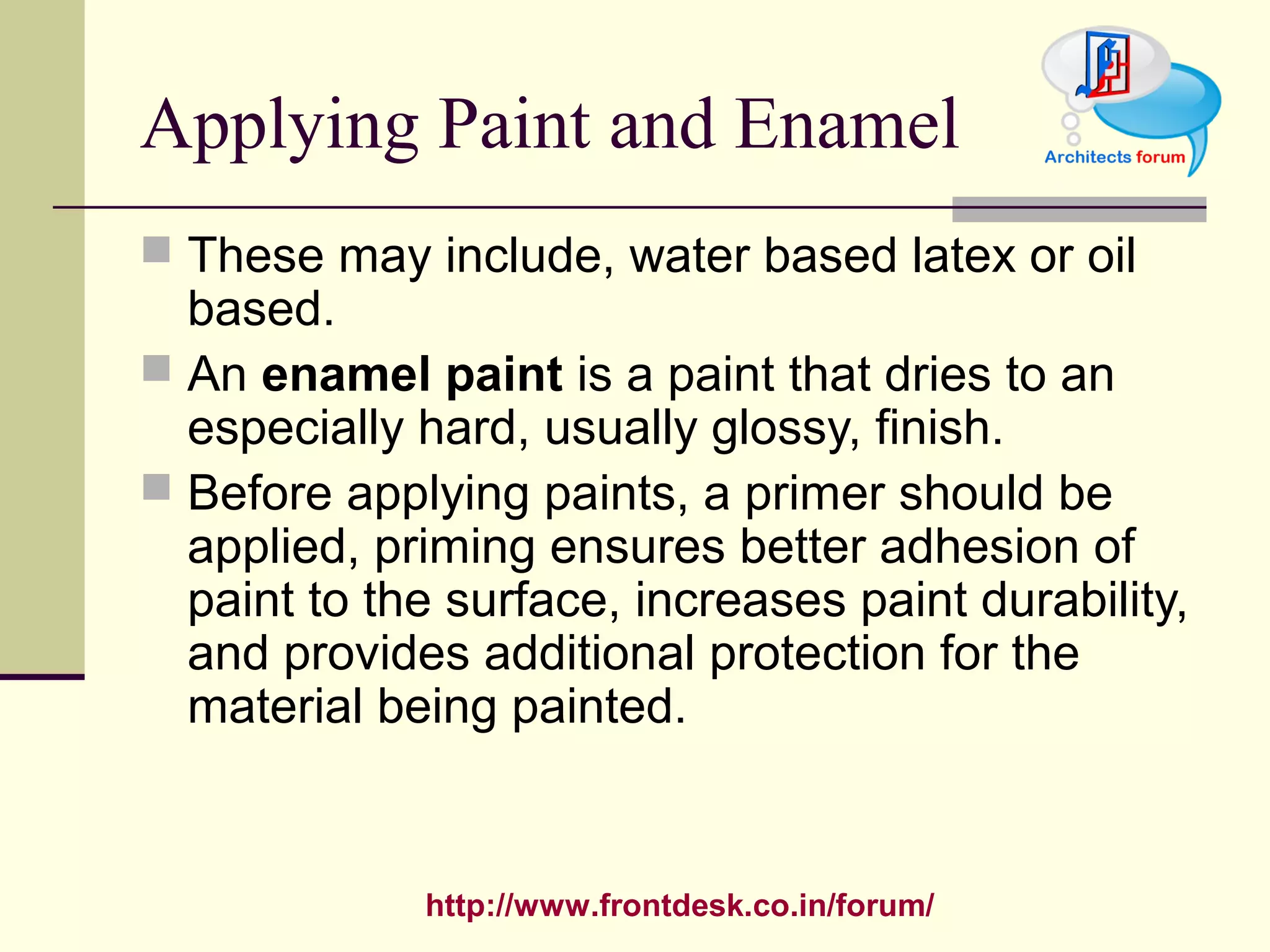 Construction material paint | PPT