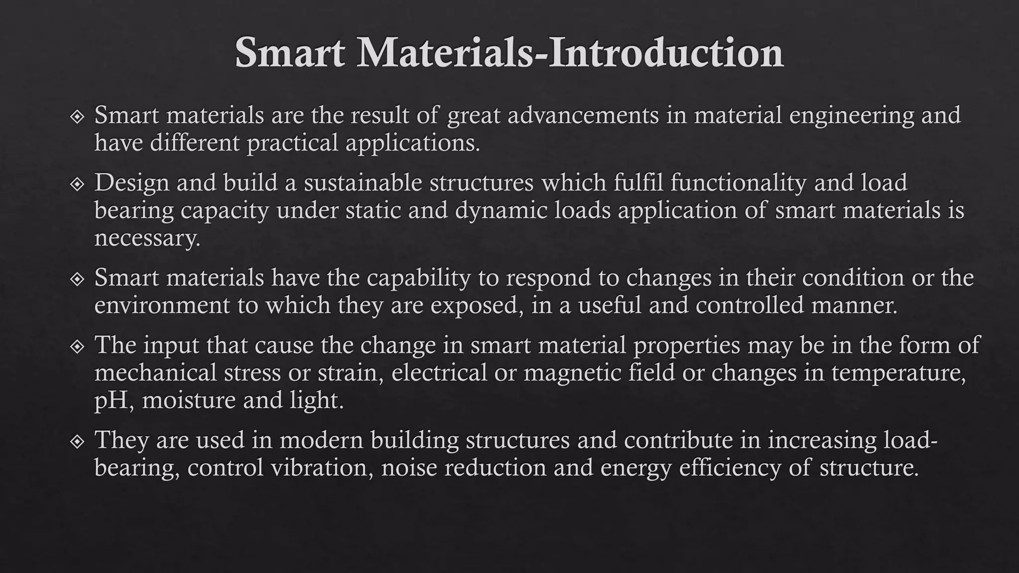 Construction material smart material | PDF | Civil Engineering Industry | Industries