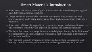 Construction material smart material | PPT