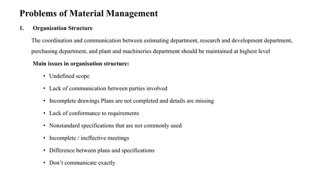 Construction Material Management | PPTX | Civil Engineering Industry ...