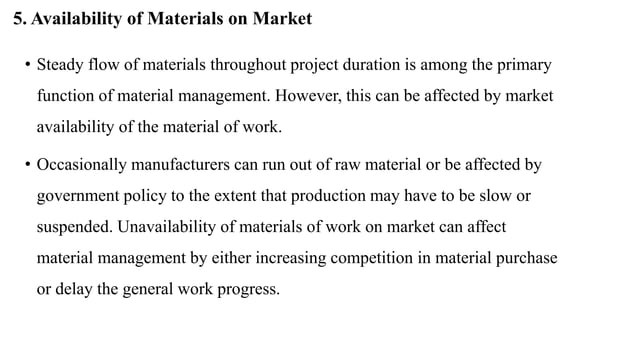 Construction Material Management | PPTX | Civil Engineering Industry ...