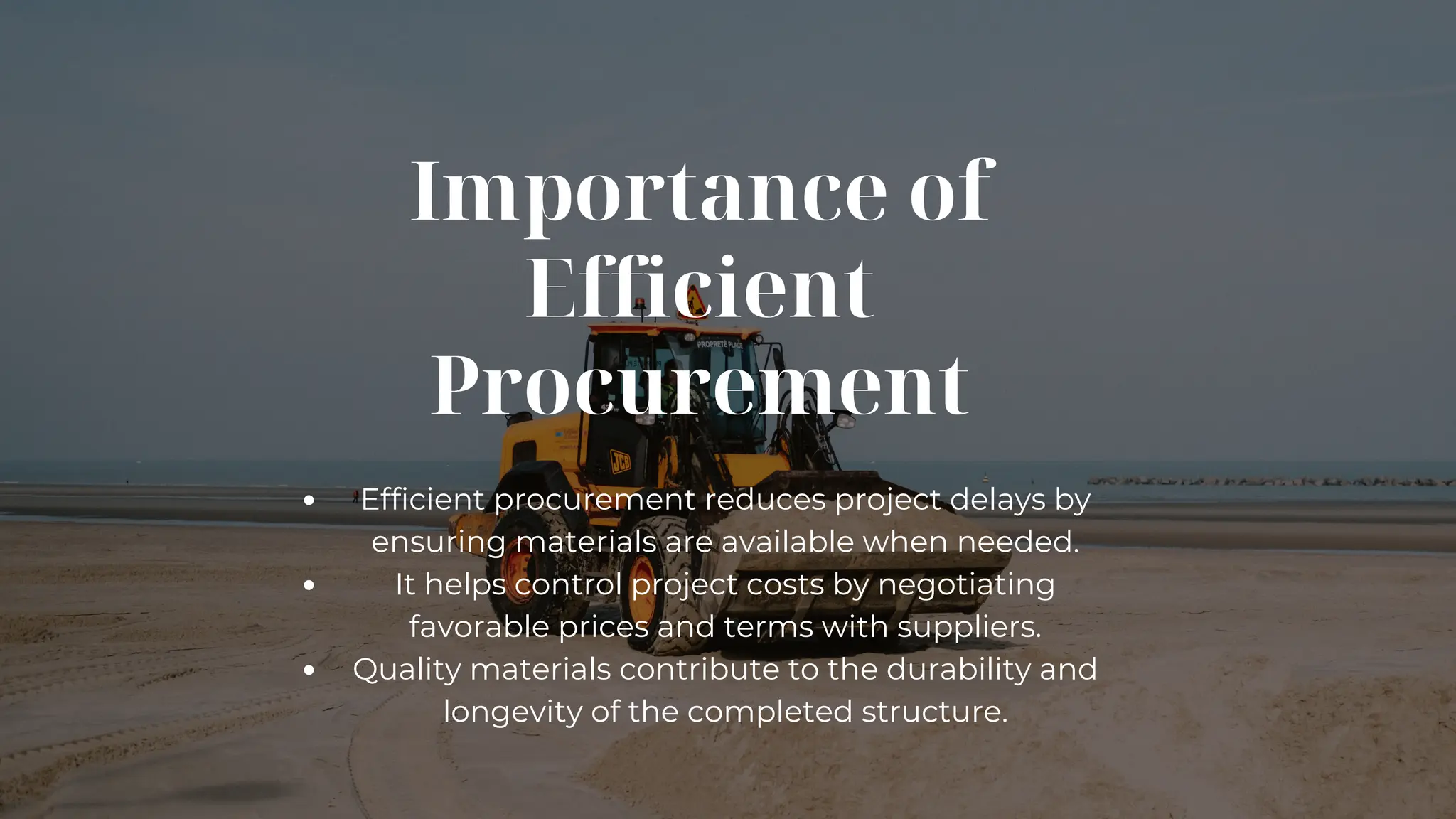 construction material procurement in India | PPT