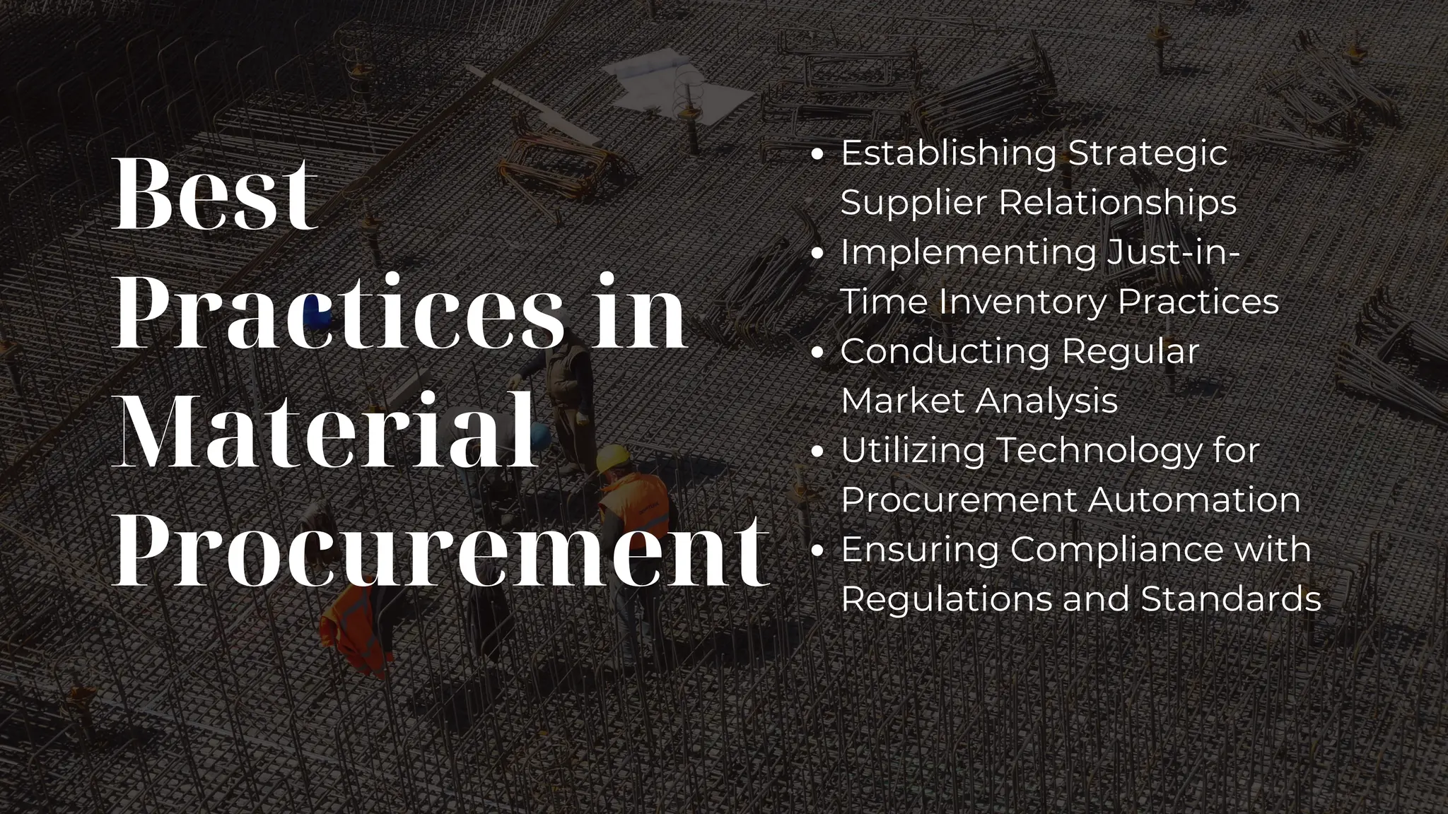 construction material procurement in India | PPT