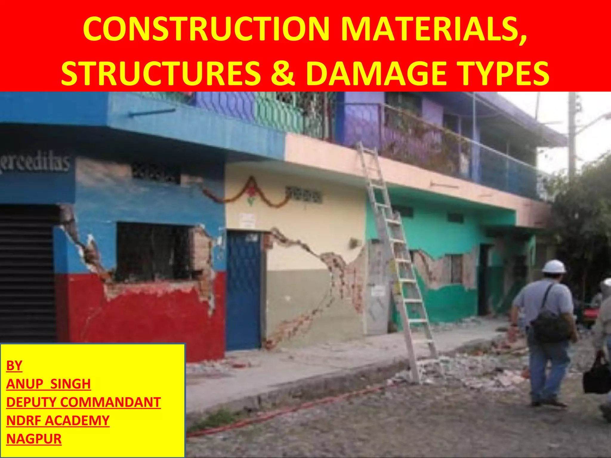 Construction materials and damage types | PPT