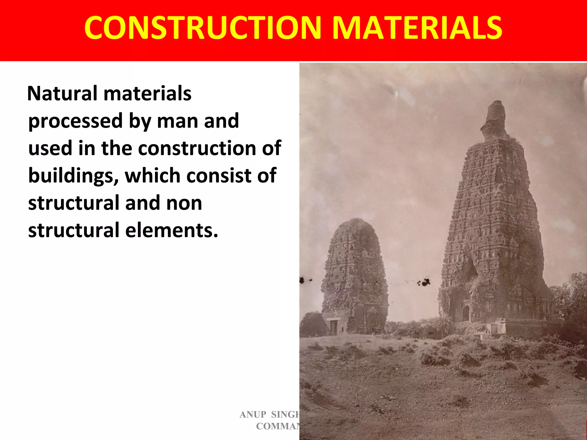 Construction materials and damage types | PPT