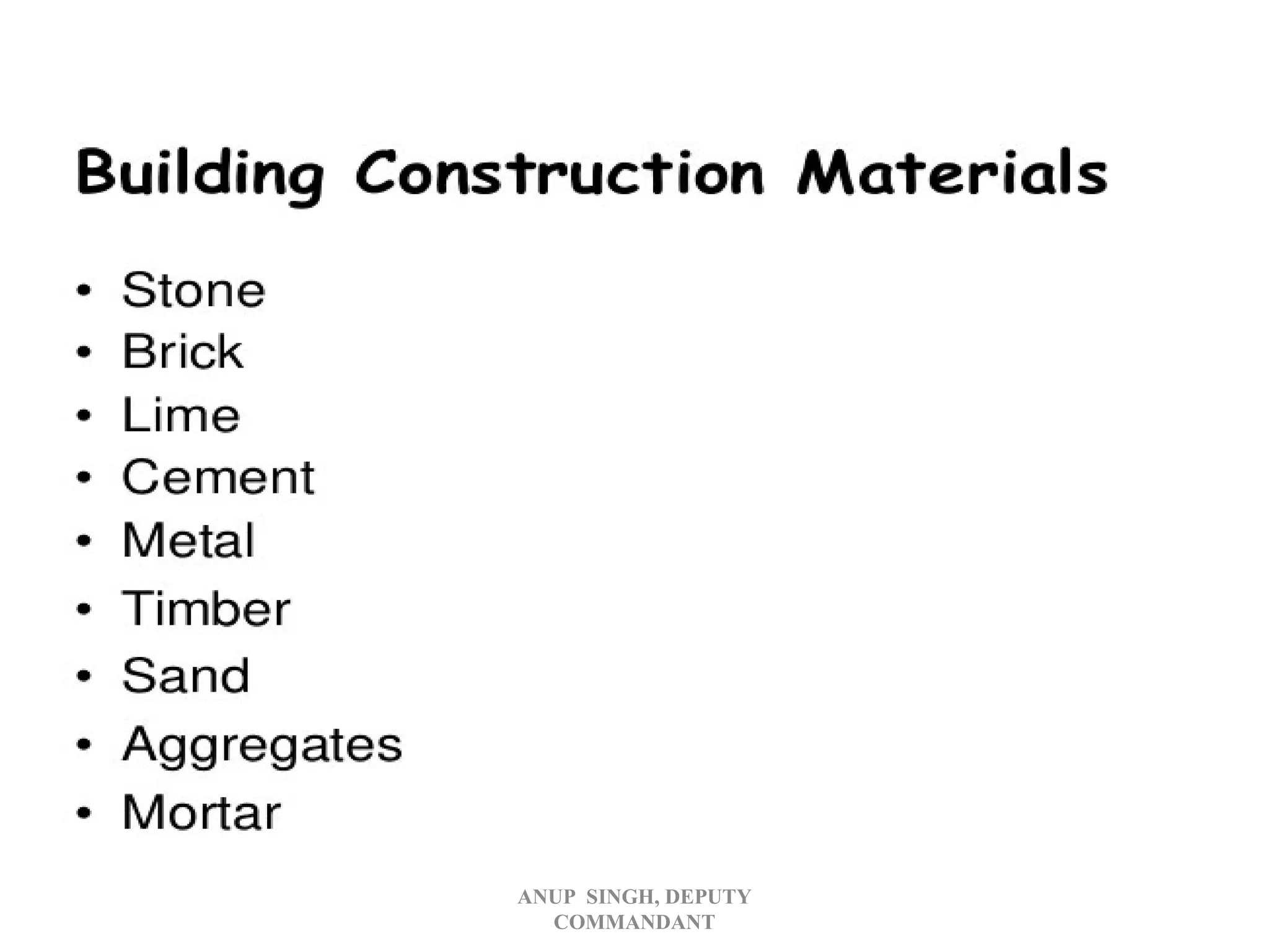 Construction materials and damage types | PPT