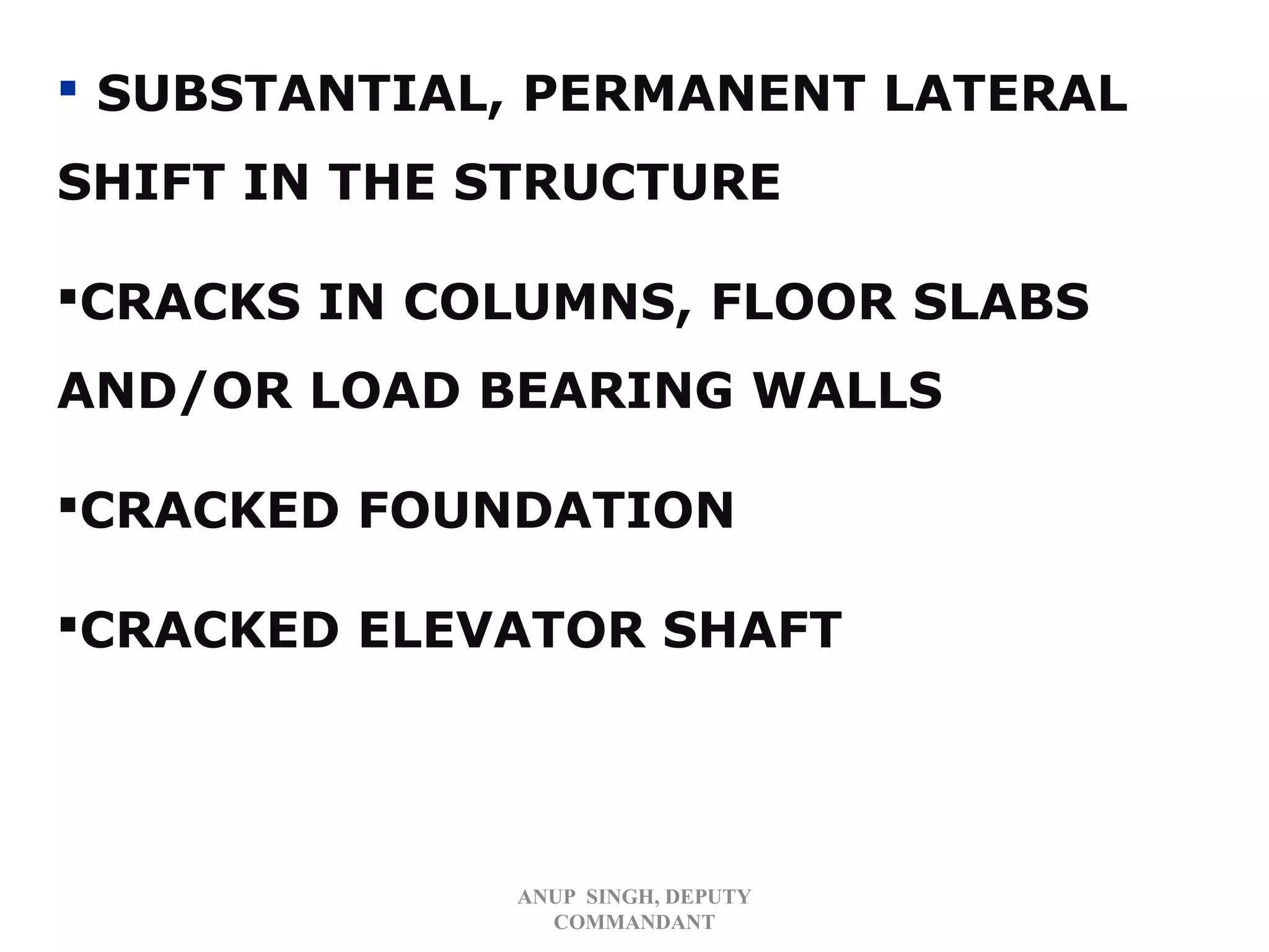 Construction materials and damage types | PPT