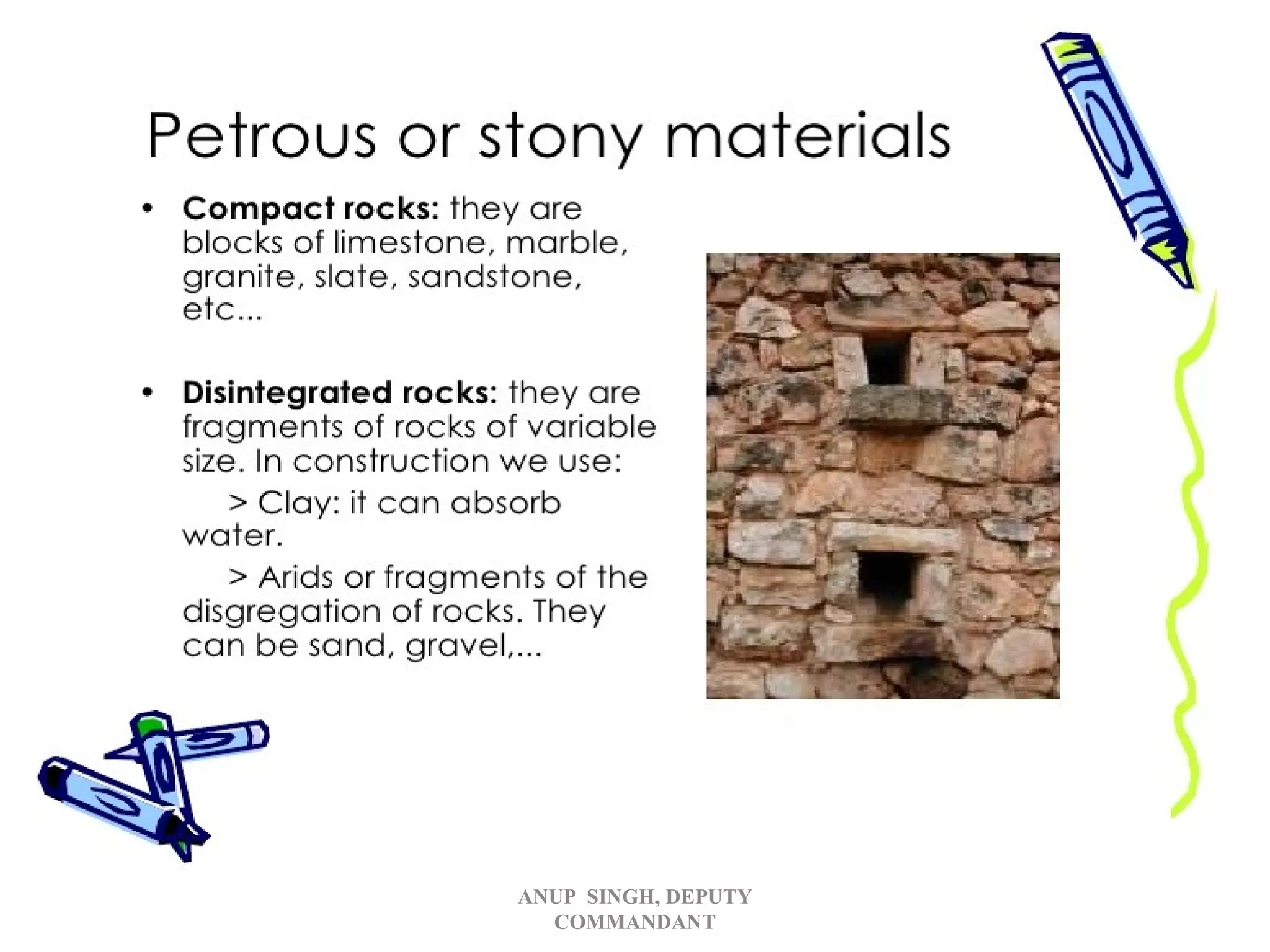 Construction materials and damage types | PPT