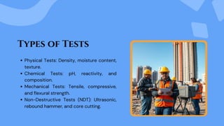 Construction Material Testing Laboratory in India | PPTX