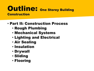 One Storey Building Construction (Pre-Construction Process) | PPTX