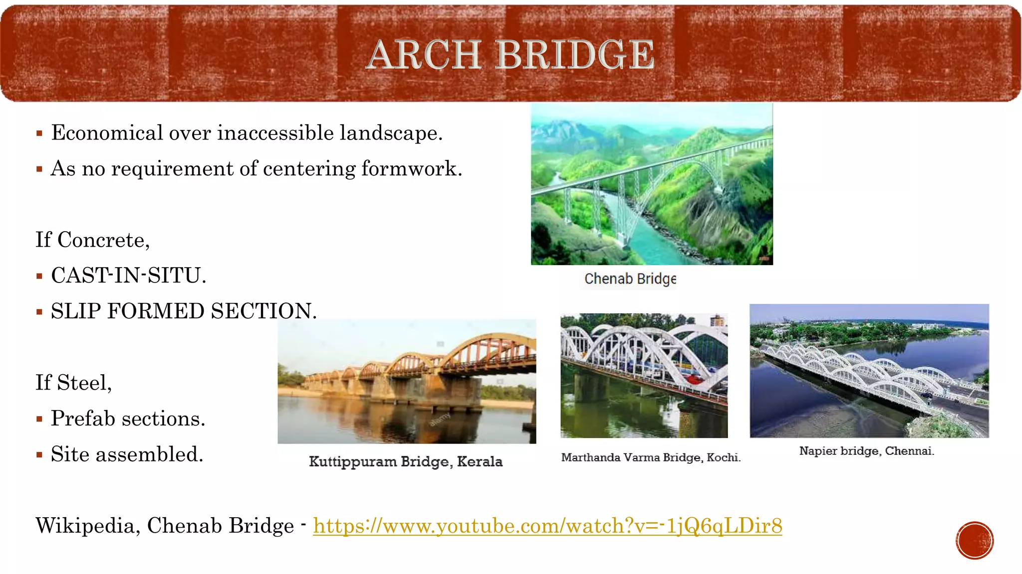 Construction methods of Bridges and its types | PPTX