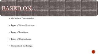 Construction methods of Bridges and its types | PPTX