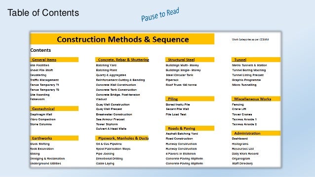 Construction Methods & Sequence