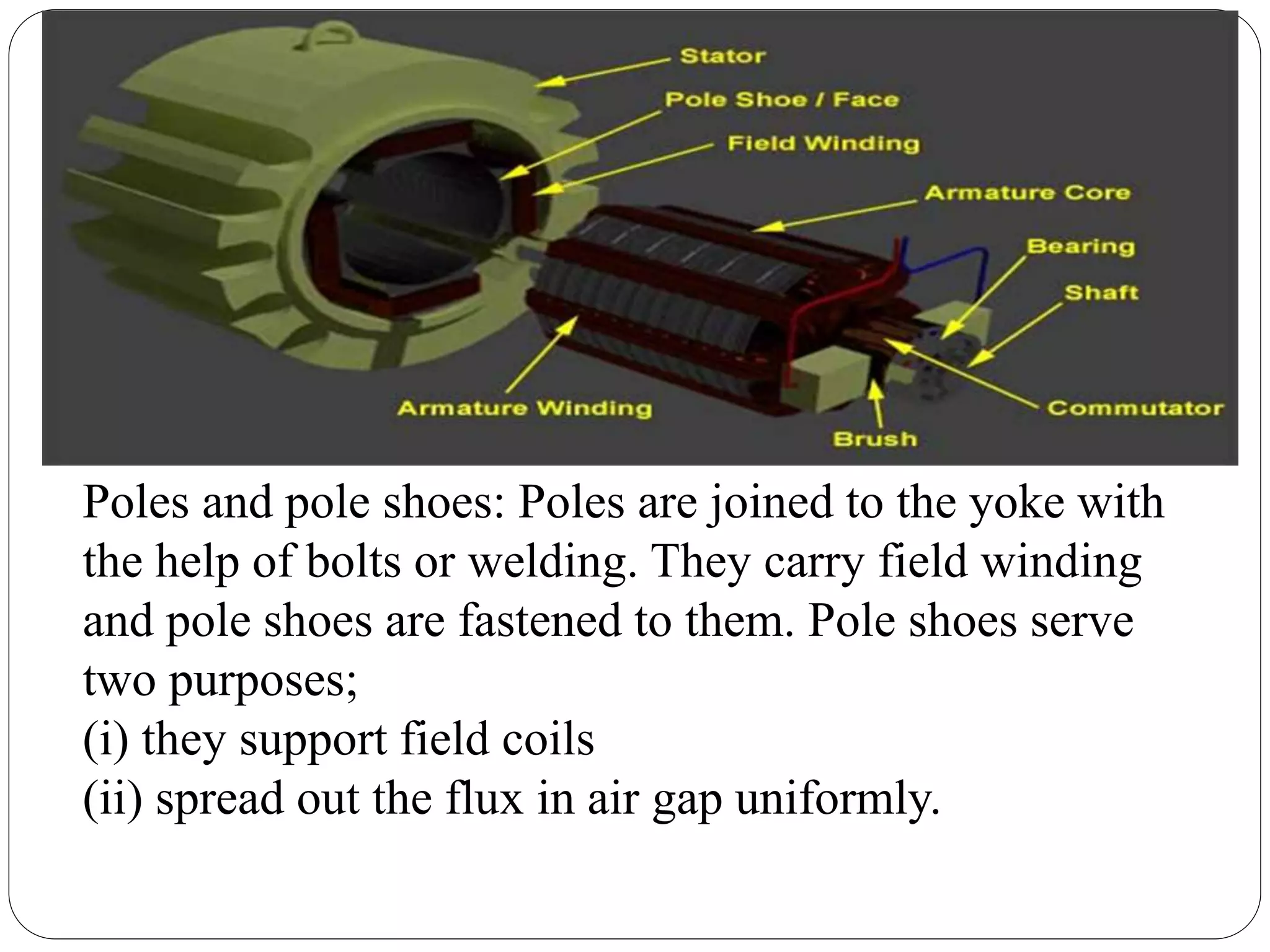 Construction oc dc machine | PPTX