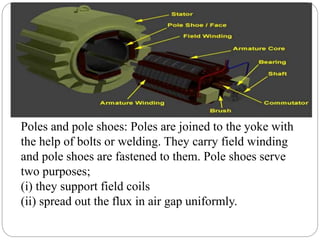 Construction oc dc machine | PPTX