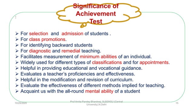 Construction of Achievement Test | PPTX | Standardized Testing ...