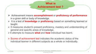 Construction of Achievement Test | PPTX