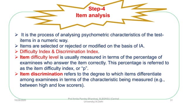 Construction of Achievement Test | PPTX | Standardized Testing ...