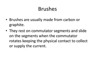 Construction of a dc machine | PPTX