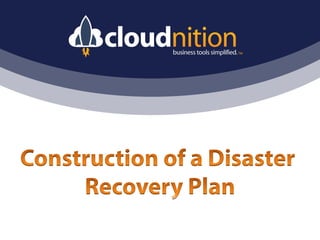 Construction of a Disaster Recovery Plan Webinar | PDF
